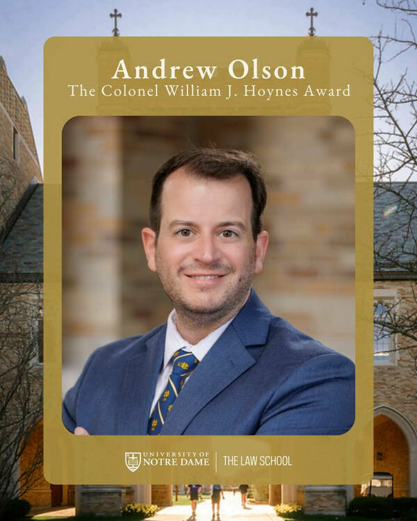Class of 2025 Highest Academic Awards | News | The Law School | University of Notre Dame
